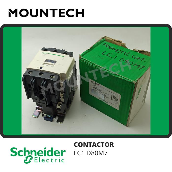Jual CONTACTOR SCHNEIDER LC1D80M7 3 Phase 125A Coil 220-240VAC - Kota ...
