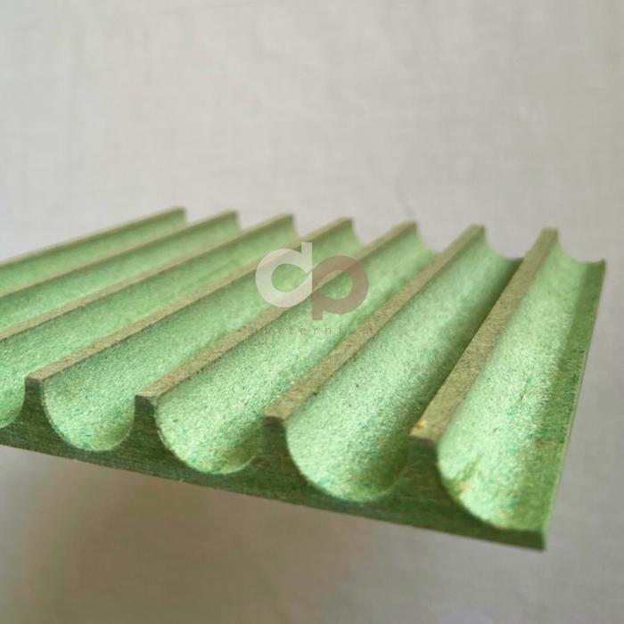 Jual Fluted Panel Cekung Tebal 18 MM Wall Panel / HMR MDF Hijau ...