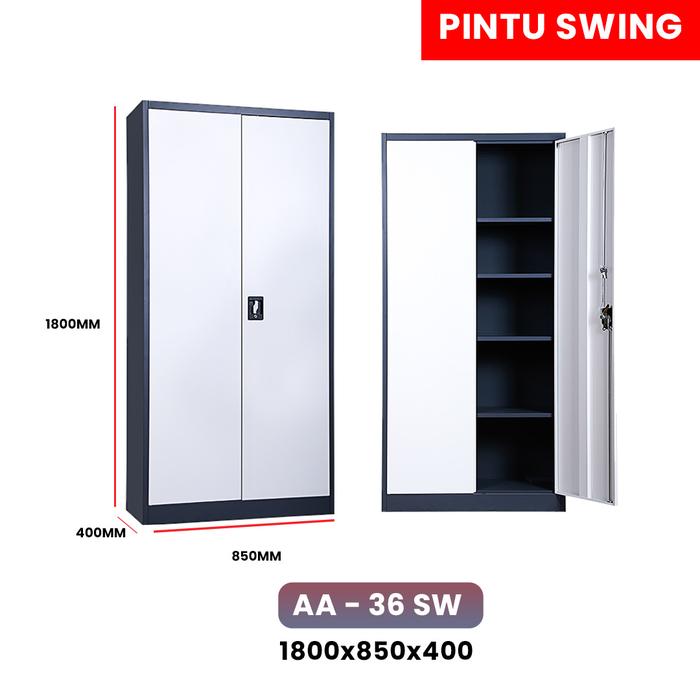 Jual Lemari Arsip Besi Pintu Swing Kantor Filling Cabinet Lemari Buku ...