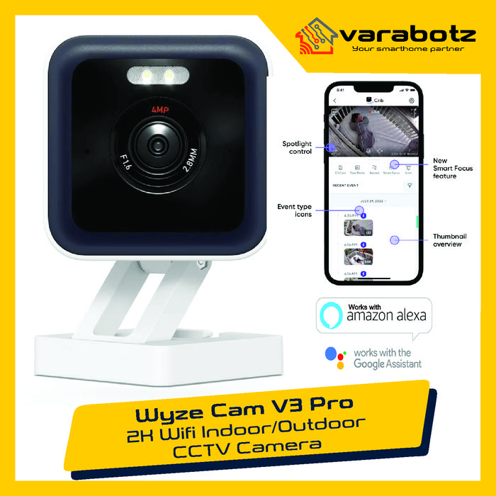 Jual Wyze Cam V3 Pro 2K HD WiFi CCTV Camera - Kota Bandung - Varabotz ...