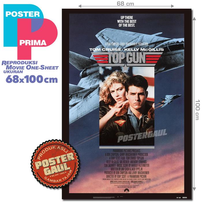 Jual Poster Prima Reproduksi Movie One-Sheet TOP GUN #TOS170 - ukuran ...