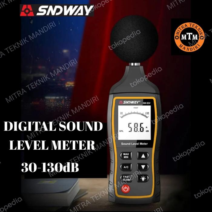 Jual ALAT UKUR DIGITAL SOUND LEVEL METER 30-130dB WITH MEMORY DATA ...