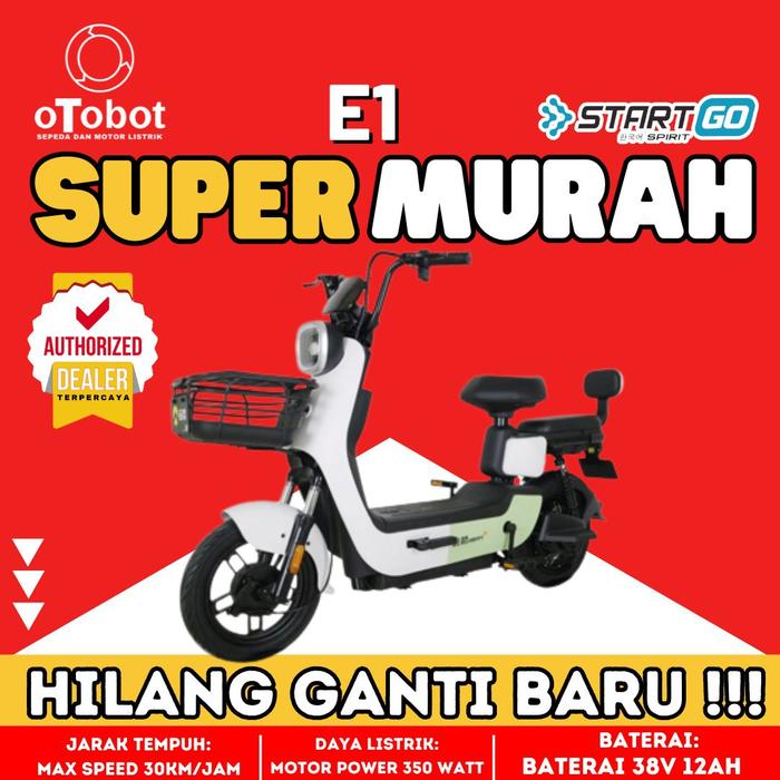 Jual SEPEDA LISTRIK STARTGO E1 START GO E 1 GARANSI RESMI - Green ...