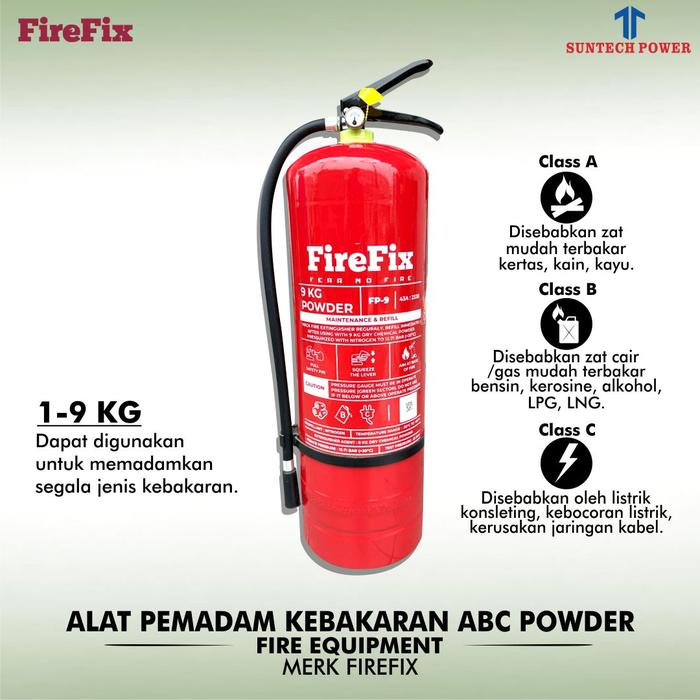 Jual Apar Alat Pemadam Api Ringan Merk Fire Fix 4Kg 4,5Kg 6Kg 9Kg ABC ...