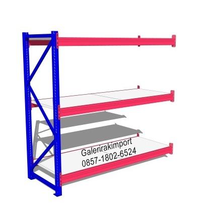 Jual Rak Gudang Heavy Duty Kapasitas 1 Ton / Rak Industri / Rak ...