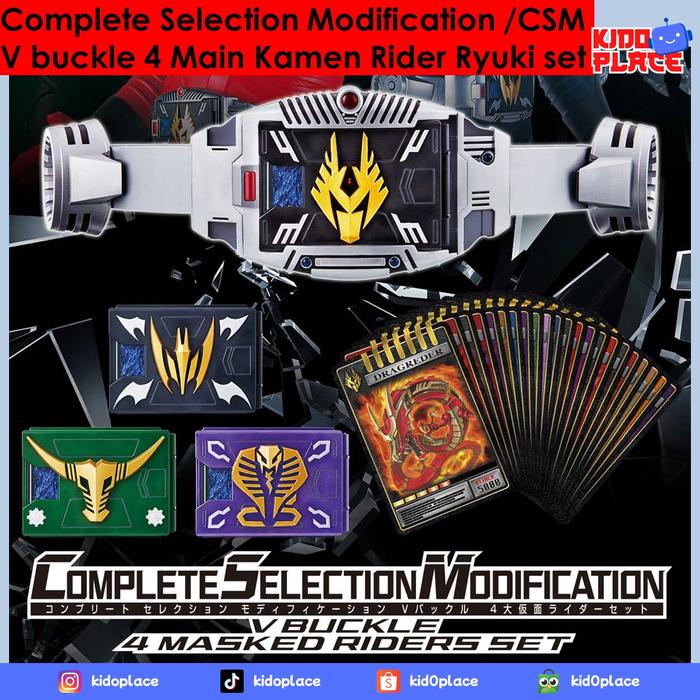Jual Complete Selection CSM Kamen Rider Ryuki - 4 Main Rider V buckle ...