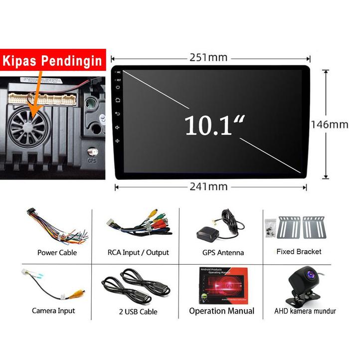 Jual 【Ada Kipas Pendingin】10 Inch 4G+64G Android 13 Head Unit Untuk Nissan Livina 2007 - 2018 ...