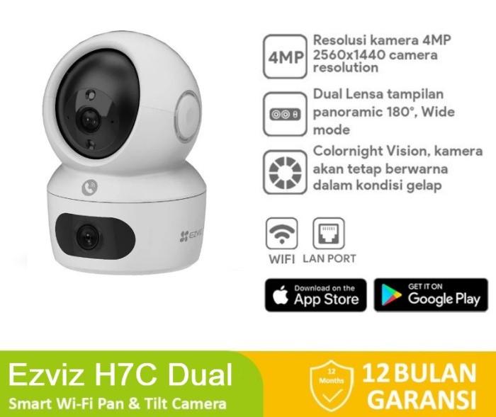 Promo Ezviz H7c Dual 2K⁺ & 2K⁺ Dual-Lens Pan Tilt WiFi Camera Dual Band ...