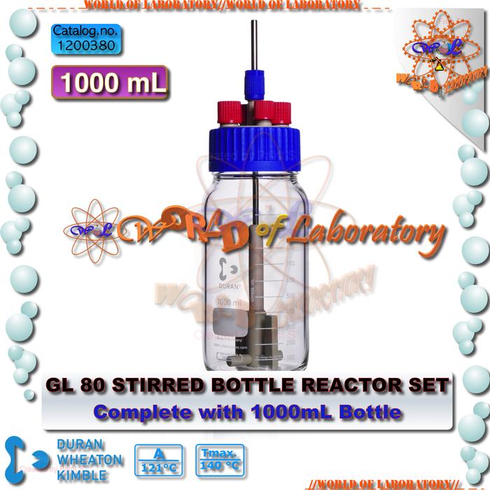 Jual DURAN GL 80 Stirred Bottle Reactor System - A. SET 1000 mL ...