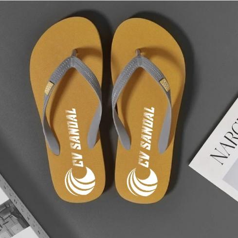 Jual Sandal Pria Japit Distro Casual Terbaru Terlaris - Kuning, 42 ...