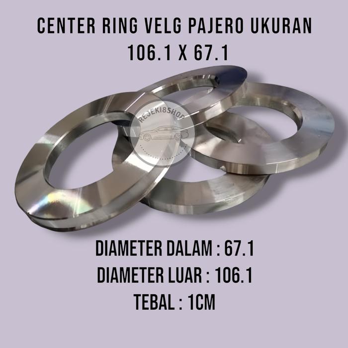 Jual center ring velg mobil Pajero (4pcs) 106 - 67 - Kota Tangerang ...