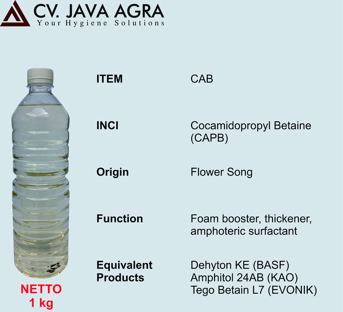 Jual CAPB | Amphitol | Cocamidopropyl Betaine | Foam Booster | Dehyton ...