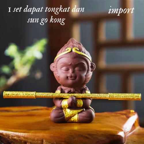 Jual Patung Sun Go Kong Kera Sakti Miniatur Sun Wo Kong Emas Monkey ...