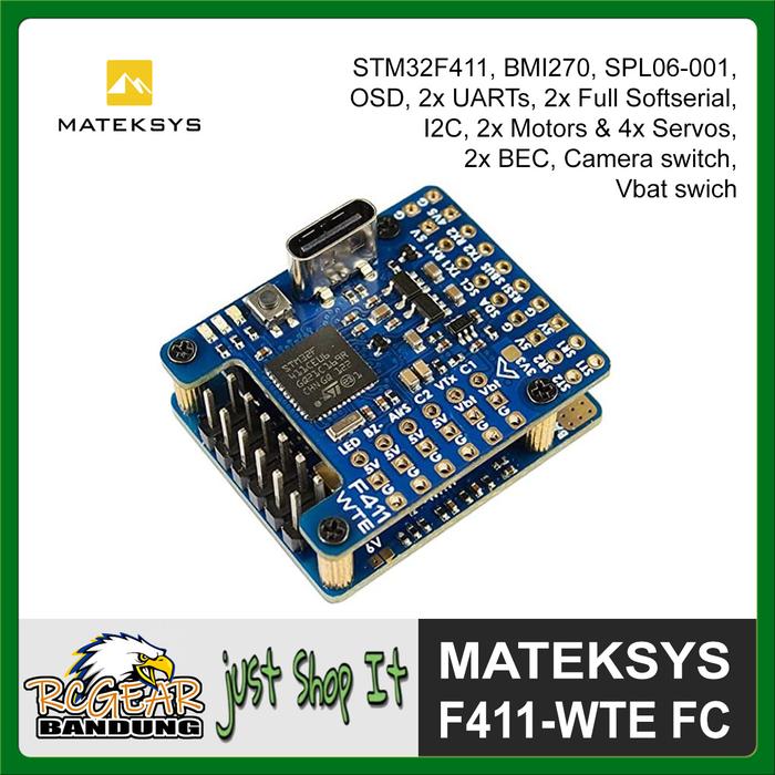 Jual Matek FLIGHT CONTROLLER F411-WTE for FPV Drone Fixed Wing INAV 2 ...