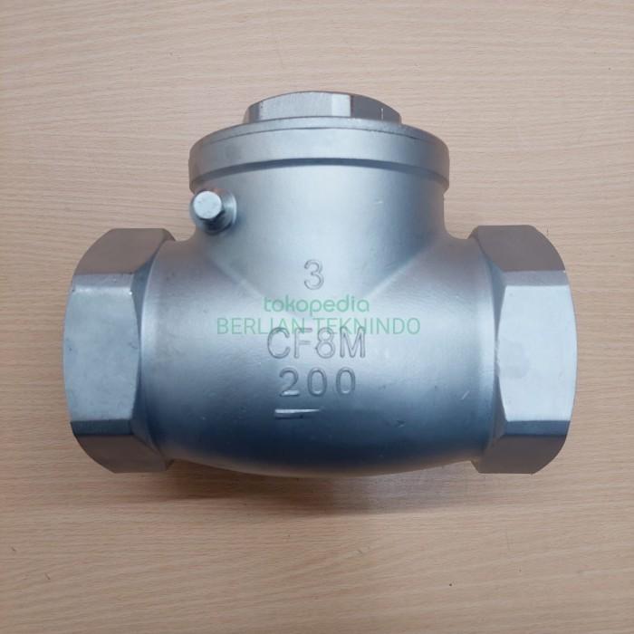 Jual 1-1/2" inch Swing Check Valve Stainless SS316 CF8M DN40 - Jakarta ...