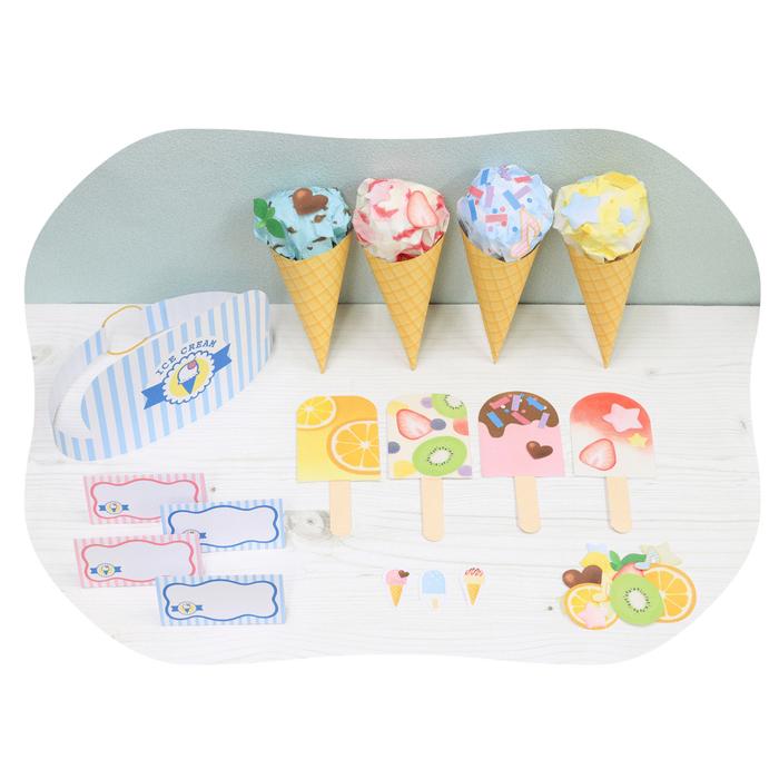 Jual Figure Diorama Paper Craft Es Krim Buah Papercraft Ice Cream Fruit ...