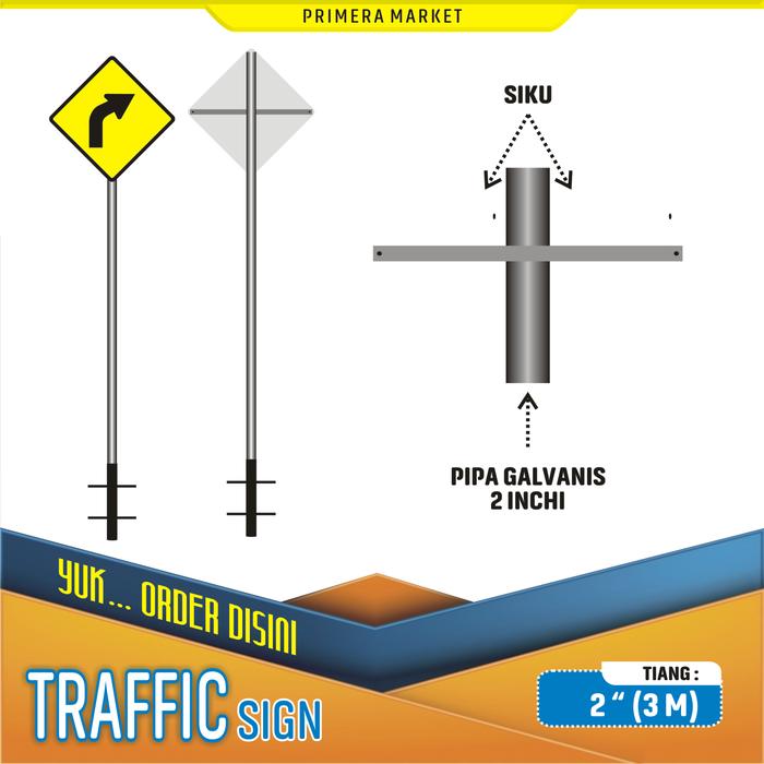 Jual RAMBU TIANG TANAM 3 METER 2 INCHI DIA. 60 CM ATAU 60 X 60 CM ...