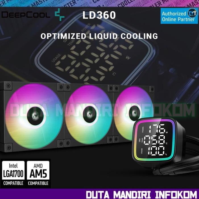 Promo Deepcool LD240 LD360 - ARGB AIO Liquid CPU Cooler with LCD ...
