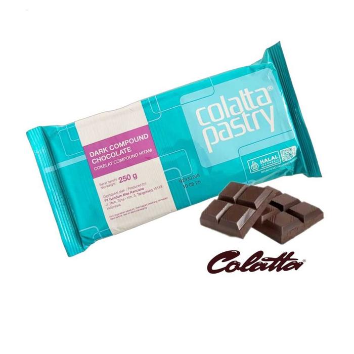 Jual Colatta Pastry Dark Chocolate Compound 250 gr Coklat Batangan ...
