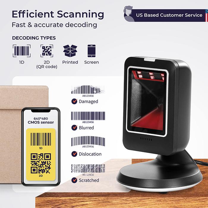 Jual Barcode Scanner Desktop 2D QR 1D QR Bar code Kasir USB - Jakarta ...