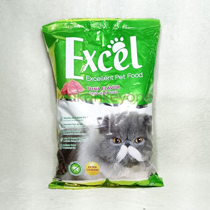 Jual Excel Hijau Makanan Kering Kucing Cat Dry Food Tuna Donat 500 gram ...