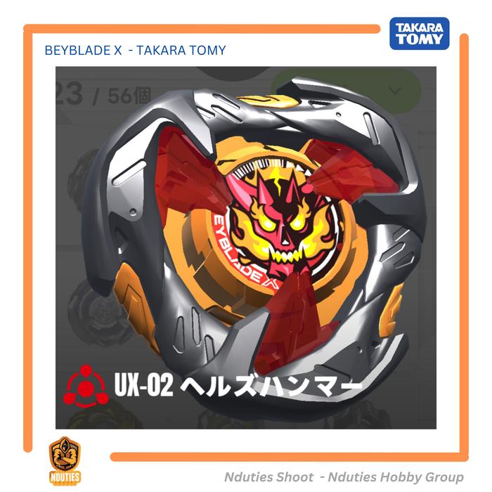 Jual Ux-02 Beyblade X Blade Hells Hammer Takara Tomy Original Di Seller ...