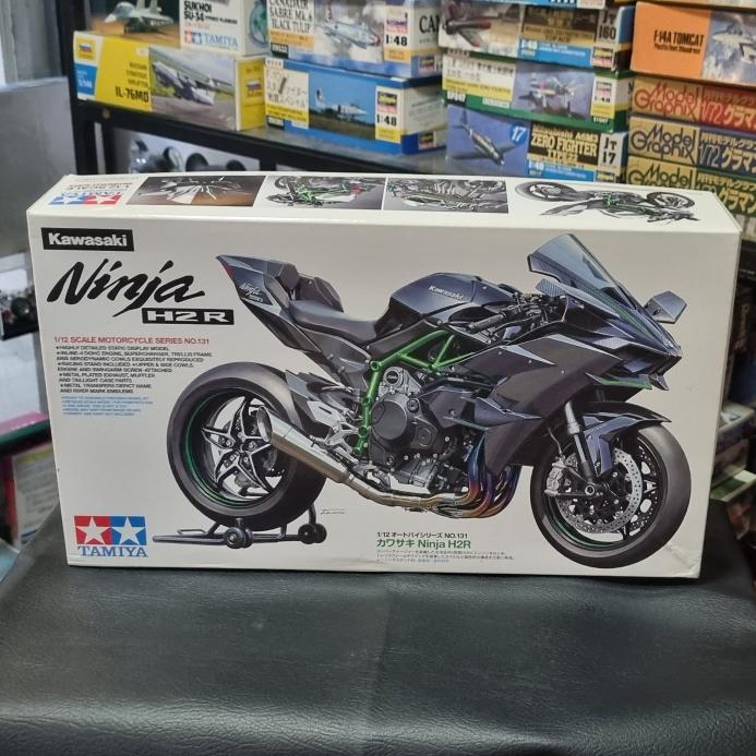 Jual 1/12 Tamiya Kawasaki Ninja H2R + decal studio 27 H2R carbon decal ...