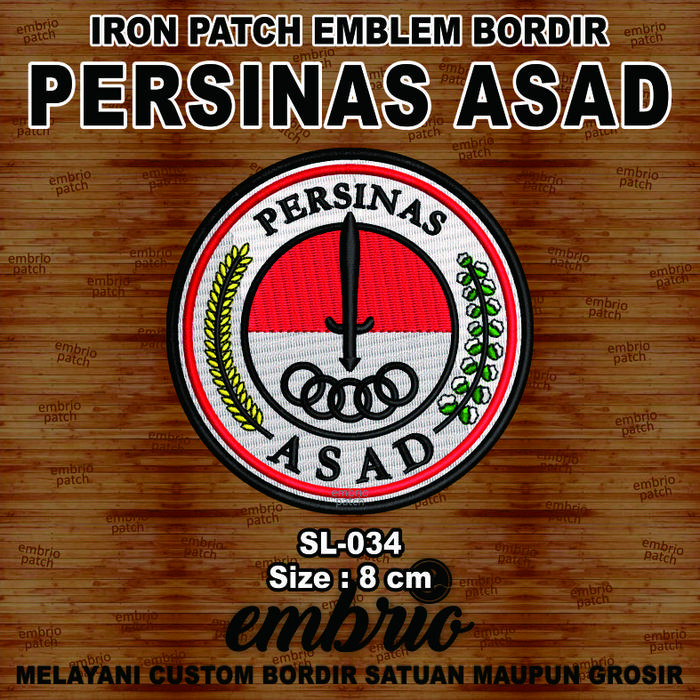 Jual SL-034 Patch PERSINAS ASAD emblem bordir logo perguruan silat ...