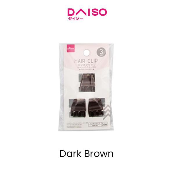 Jual Daiso Claw clip (Basic color mini 3P) - Dark Brown - Jakarta ...