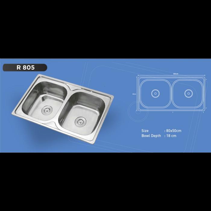 Jual Premium Renox R 805 Tempat Cuci Piring Stainless Steel - Kitchen ...