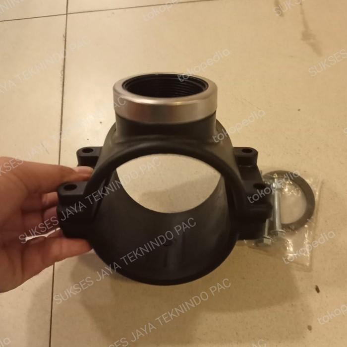 Jual CLAMP SADDLE HDPE 110mm x 11/4" Inch/ Clamp Pipa HDPE PVC/ KLEM ...