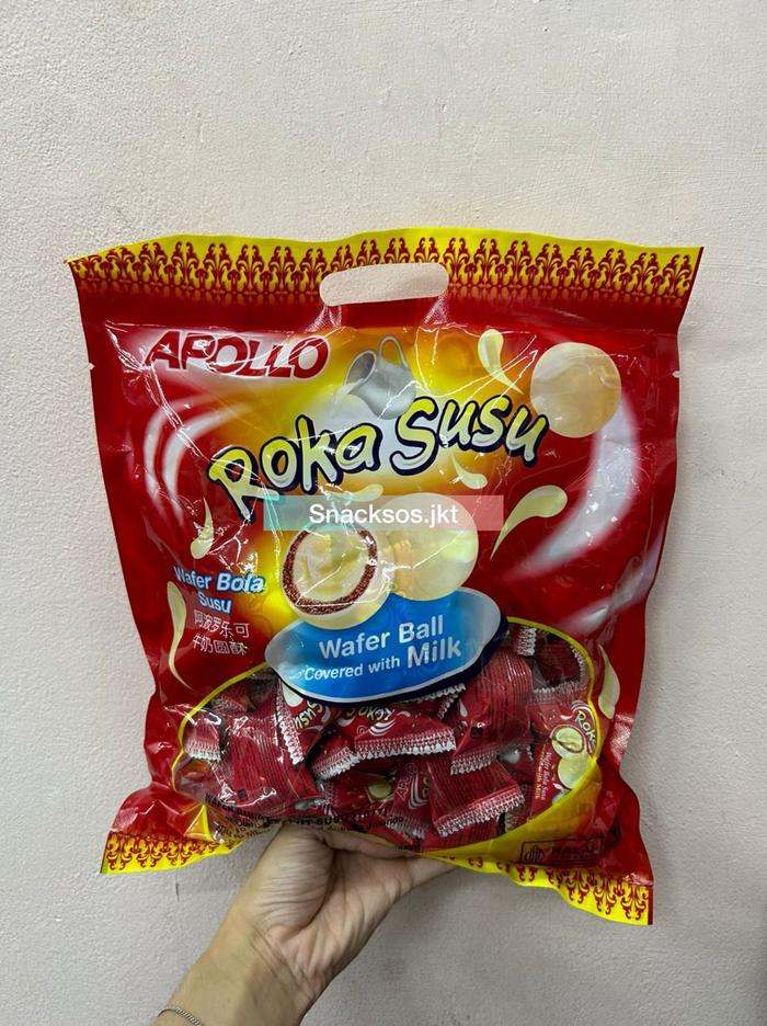 Jual APOLLO ROKA TWINS / ROKA KOKO / ROKA PANDAN SUSU WAFER BALL MILK ...