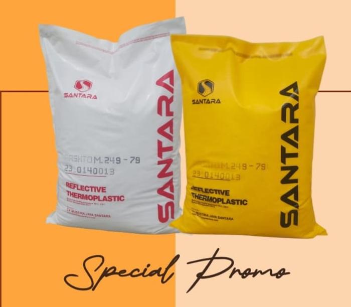 Jual Santara Thermoplastic Marking Jalan Putih atau Kuning AASHTO M.249 ...