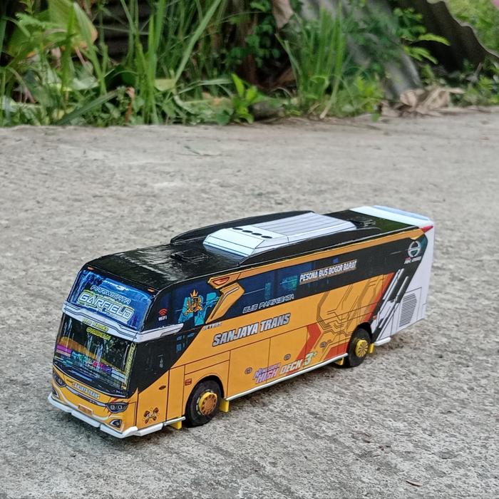 Jual PAPERCRAFT BUS SANJAYA TRANS "GARFIELD" - Kab. Bekasi - ly_mbus18 ...