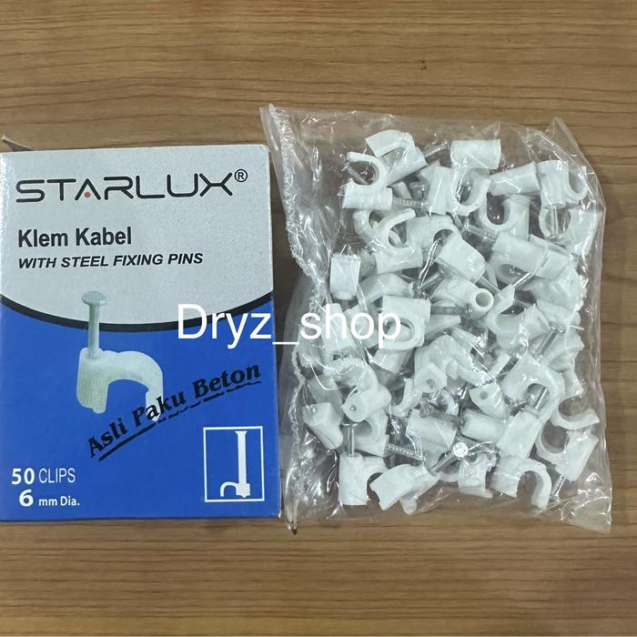 Jual Klem kabel paku beton 6mm / klem paki beton asli / klem kabel ...