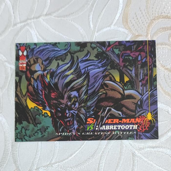 Jual Kartu Marvel Cards Spider-Man vs Sabertooth #120 - Jakarta Barat ...