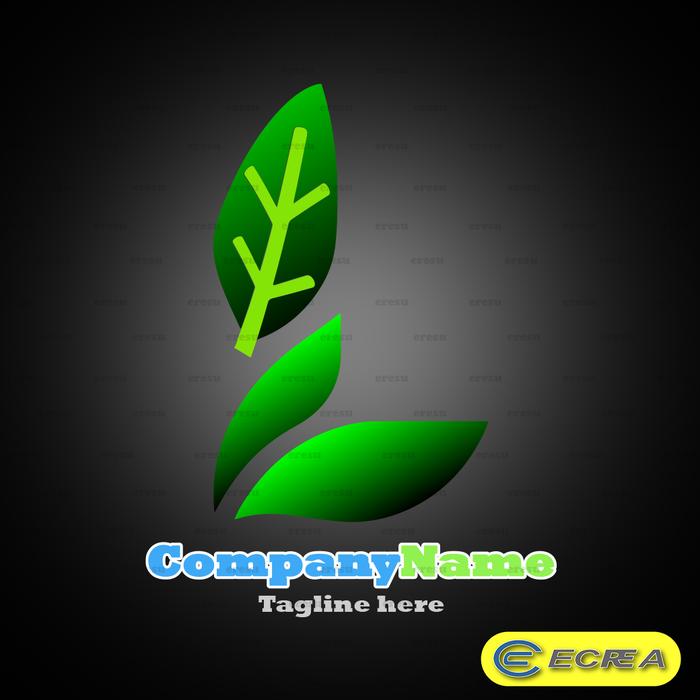 Jual Logo ready-made siap-pakai grafis tema daun berdasarkan huruf L ...