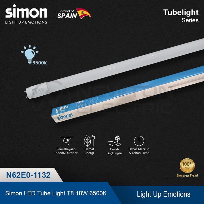 Jual Simon LED T8 TL Tube 18W 6500K (Cool White) - 120cm - Jakarta ...