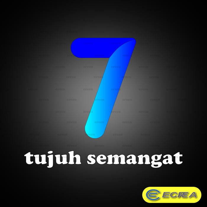 Jual Logo ready-made siap-pakai grafis biru gradasi berdasarkan angka 7 ...