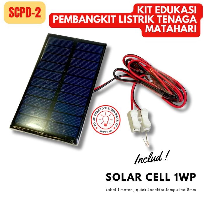 Jual SCPD-2 KIT EDUKASI SOLAR CELL PANEL kit percobaan pembangkit ...