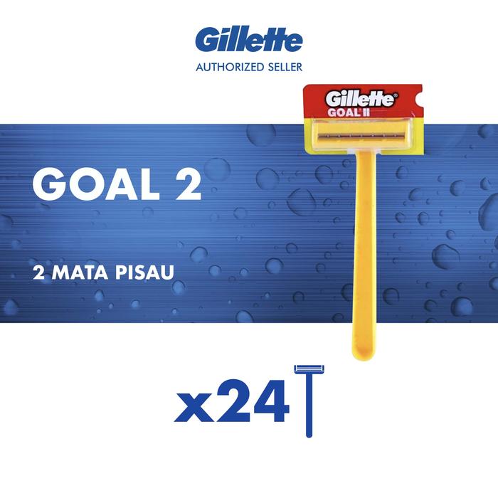 Jual Gillette Goal 2 Pisau Cukur Pencukur isi 24 - - P&G Official Store ...