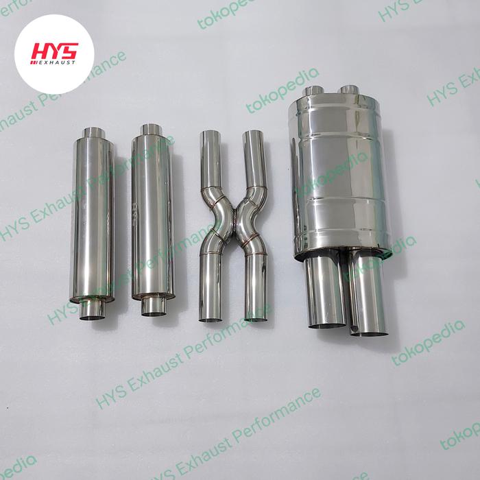 Promo Knalpot Mobil BMW E30 E36 E46 + Dual Resonator + X Pipe + DB ...