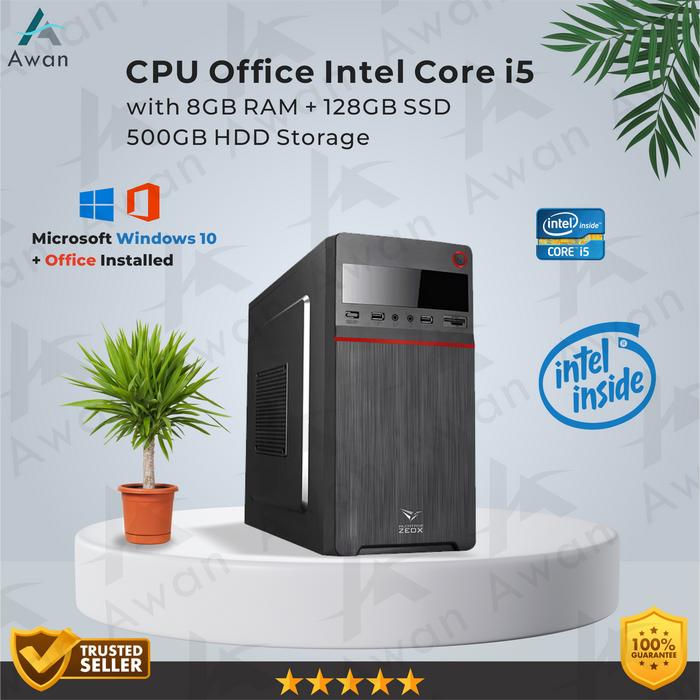 Jual CPU PC Komputer Intel Core i5 RAM 8GB SSD Rakitan Office - Kab ...