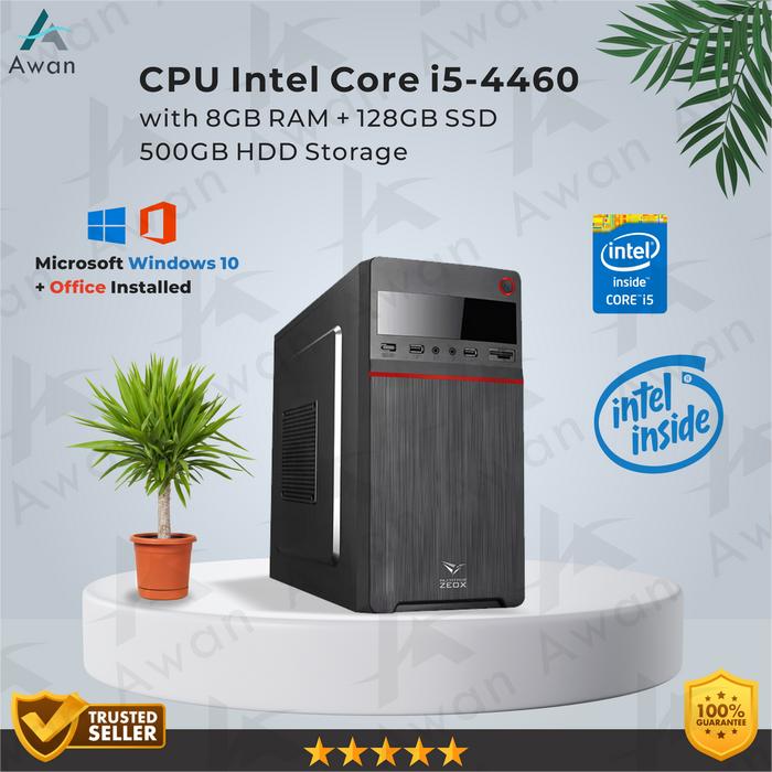 Jual CPU PC Komputer Intel Core i5 Gen-4 RAM 8GB SSD Rakitan Office ...