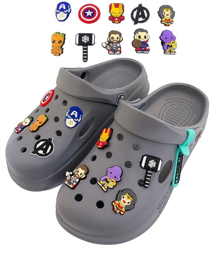 Jual Sendal Sepatu Kodok eva Baim - AVENGERS LS 9945 - grey, 44-45 ...