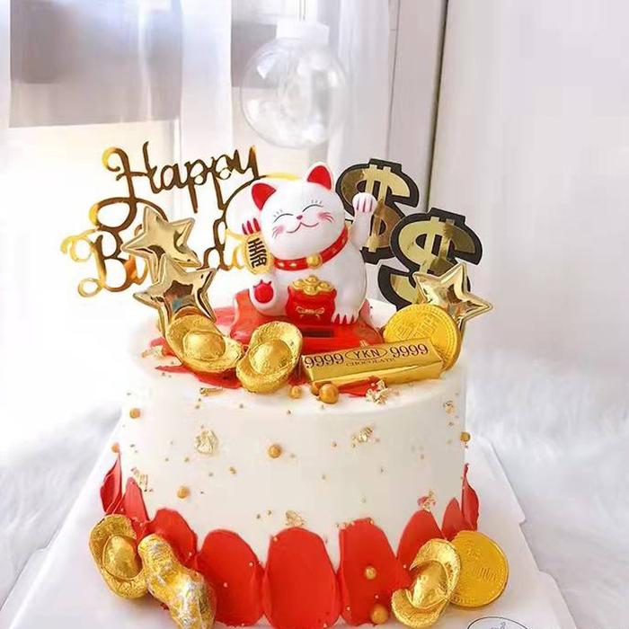 Promo Topper Cake Kucing Hoki / Hiasan Kue Kucing Keberuntungan ...