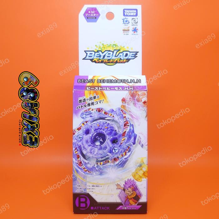 Jual BEYBLADE BURST B-63 BOOSTER BEAST BEHEMOTH .H.H TAKARATOMY ...
