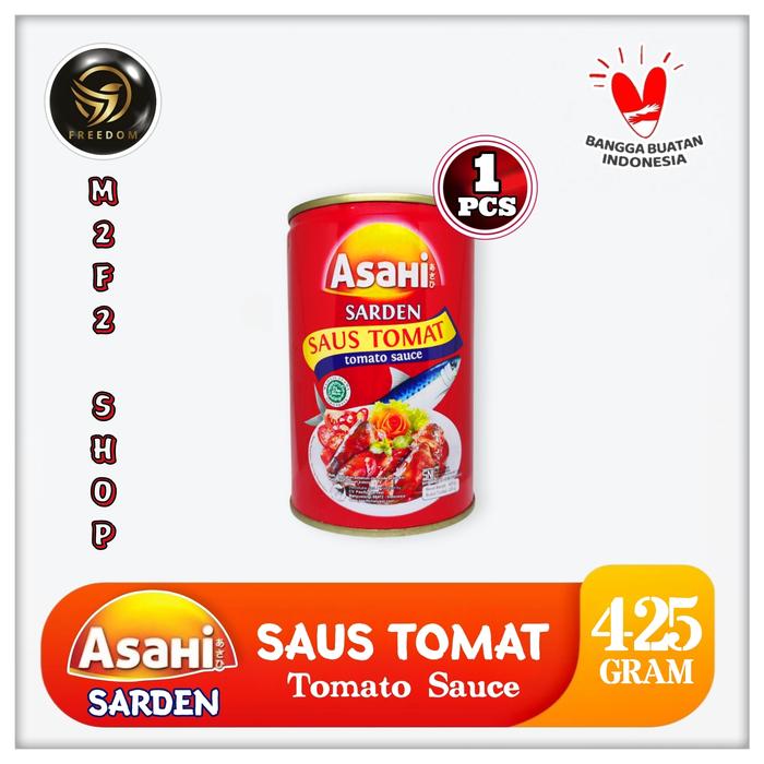 Jual Ikan Sarden ASAHI Sardines Dalam Saus Tomat - 425 gr (Harga Satuan ...