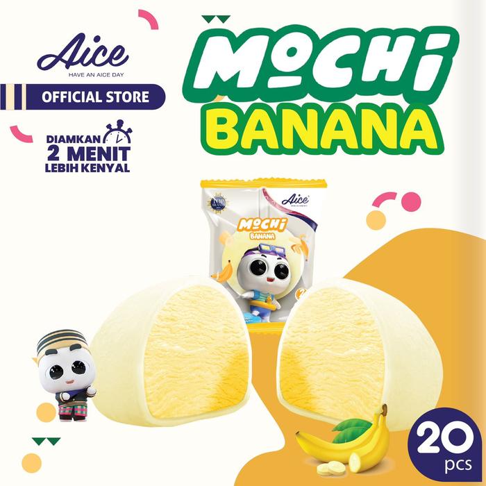 Promo Aice Ice Cream Mochi Banana Es Krim (isi 20 pcs) eskrim - Jakarta ...