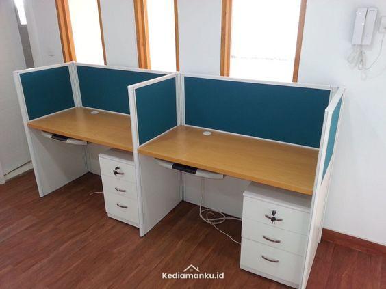 Jual Workstation Meja Partisi Cubical Kubikal Kantor 2 4 6 Office Desk ...